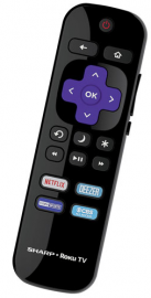 Sharp roku tv remote store